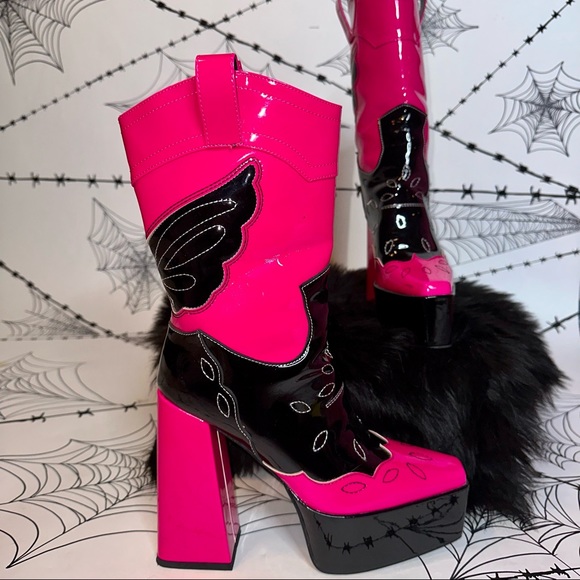 Dolls Kill | Shoes | Azalea Wang X Dollskill Platform Cowboy Boots ...